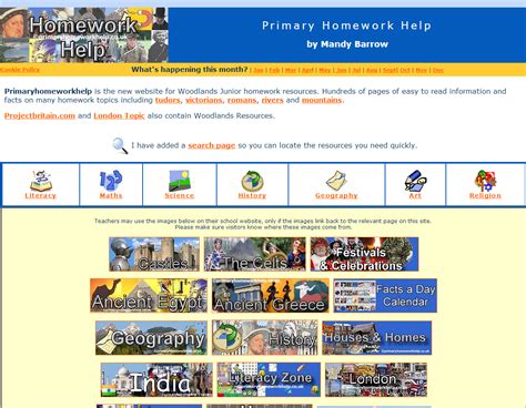 Primary Homework History Primary Homework History