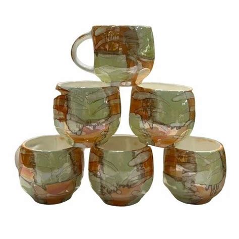 300ml Bio Luster Ceramic Tea Cup Set Set Contains 6 Pieces At ₹ 220