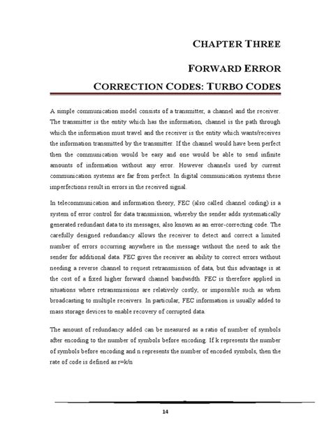 Chapter 3 Fec Pdf Forward Error Correction Error Detection And