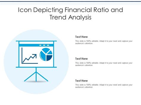Icon Depicting Financial Ratio And Trend Analysis Presentation