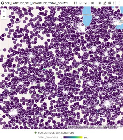 Change The Data Point Size On Map Visualizations In Oracle Analytics