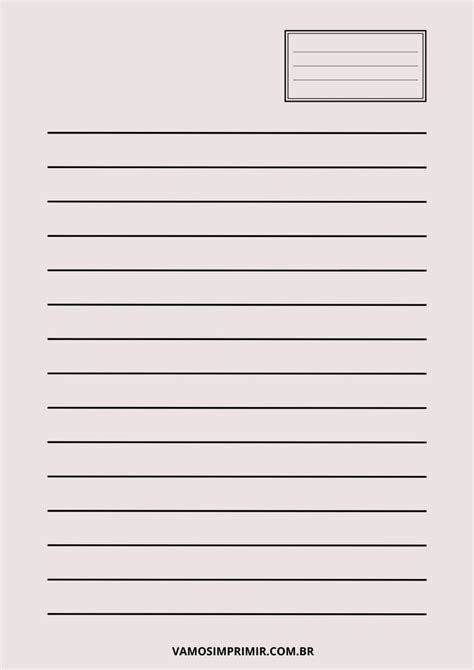 Papel De Carta Para Imprimir 67 Modelos Vamos Imprimir