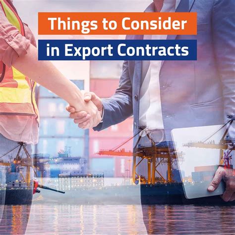 Things To Consider In Export Contracts Tradeatlas