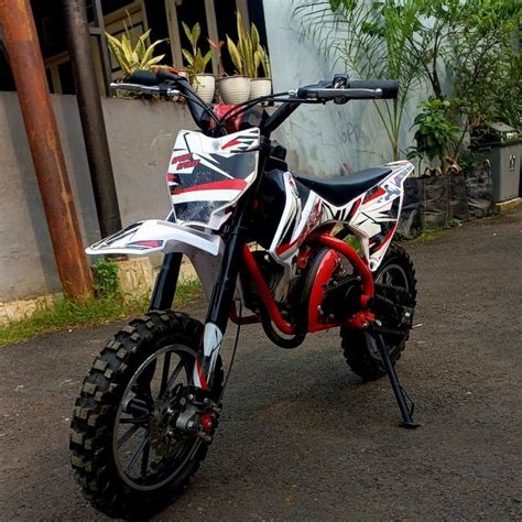 Trail Mini 50cc Pc Moto Size Besar Gress Lazada Indonesia