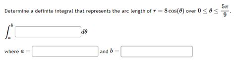 Solved Determine A Definite Integral That Represents The Arc