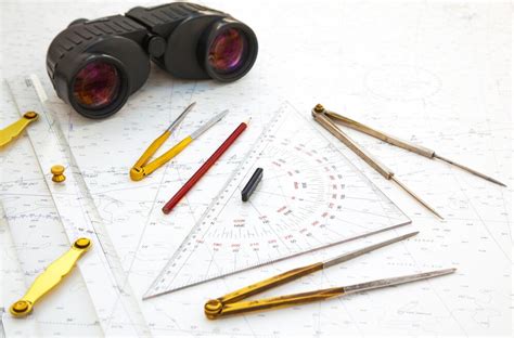 Premium Photo Navigation Tools Are On The Navigation Map Plotter