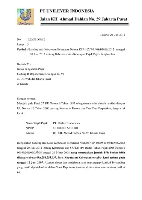 Contoh Surat Tanggapan Keberatan Penolakan Merek Contoh Surat