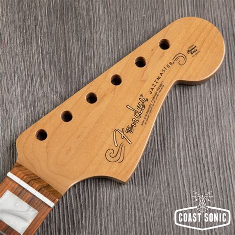 Fender Roasted Jazzmaster Neck W Block Inlays Pau Ferro Coast Sonic