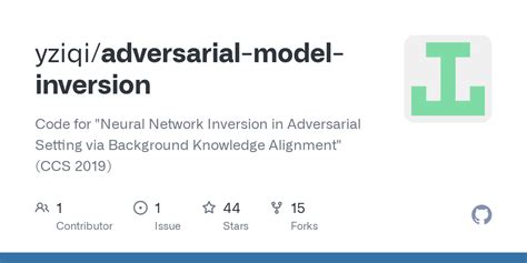 Github Yziqiadversarial Model Inversion Code For Neural Network Inversion In Adversarial