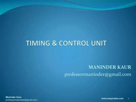 Ppt Timing And Control Unit Powerpoint Presentation Free Download Id1321942