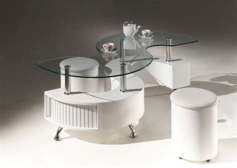 Table Basse Avec 2 Pouf