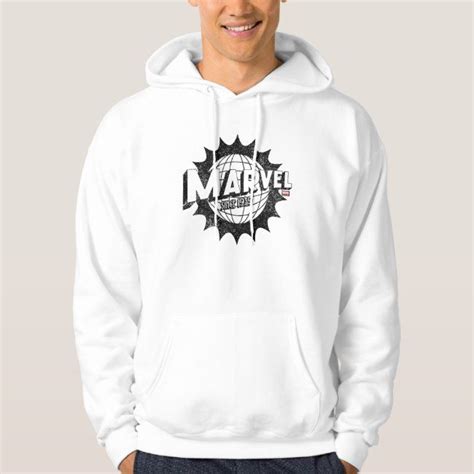 Marvel Since 1939 Globe Logo Hoodie Affiliate Affiliate Globe
