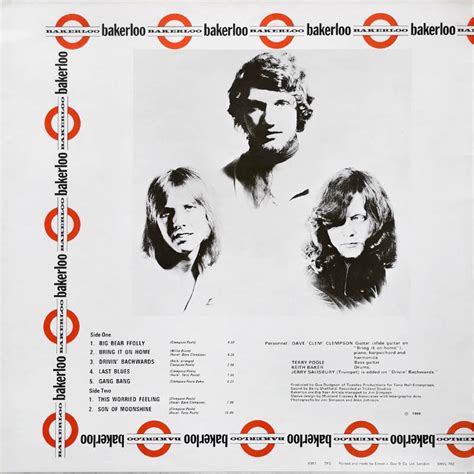 Bakerloo • Bakerloo Rare Great Orig Uk Harvest Lp 69