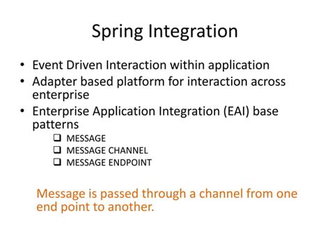 Srping Integration Ppt