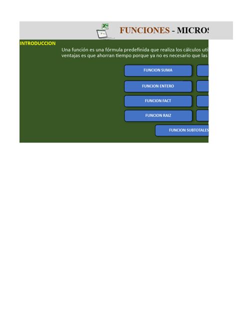 Funciones Microsoft Excel 2021 Pdf