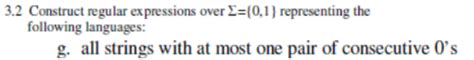 Solved 32 Construct Regular Expressions Over Σ 01