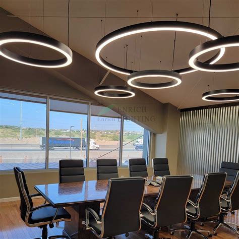 40mm 60mm Width Led Circle Ring Light Suspended Led Pendant Light For