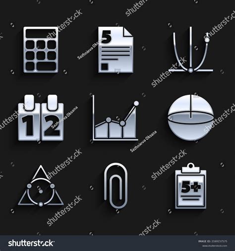 Set Graph Schedule Chart Diagram Paper Stock Vector Royalty Free Shutterstock