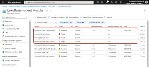 Update Modules On Azure Automation With AZ PowerShell Icewolf Blog