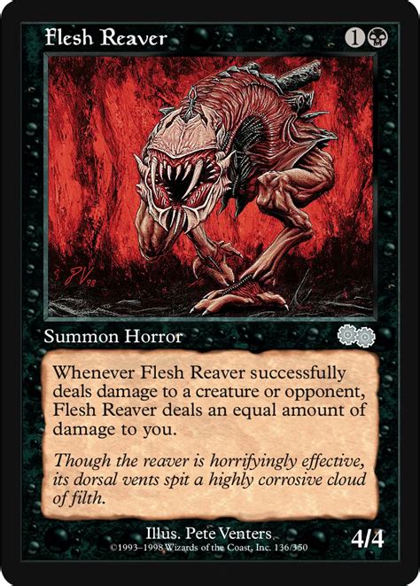 Flesh Reaver Mtg Urzas Saga 136 English Magic The Gathering