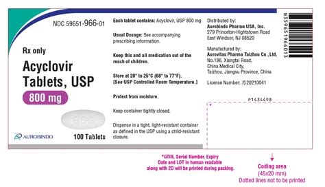 Acyclovir Tablets Package Insert Prescribing Information