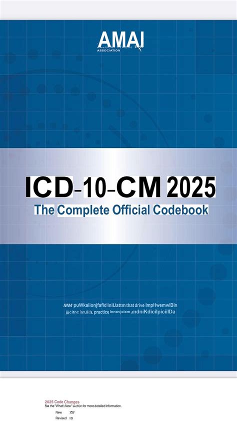 Icd 10 Cm 2025 The Complete Official Codebook The Complete Official