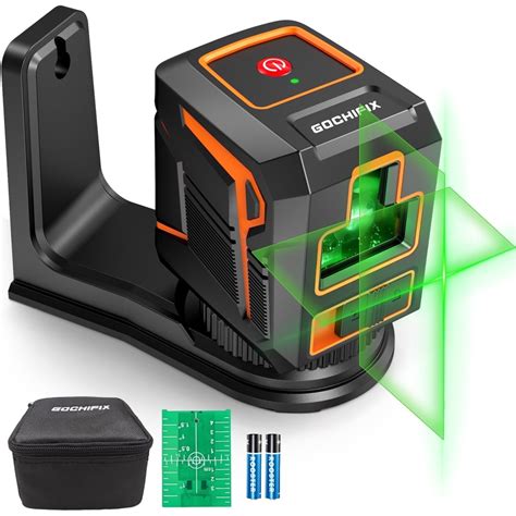 Laser Level Gochifix 2 Modes Green Cross Line Laser Level Self