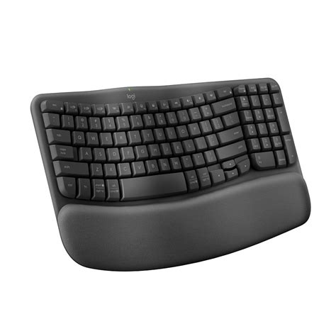 Teclado Sem Fio Ergonômico Bluetooth Multi Dispositivo Wave Keys Grafite Layout Americano 920