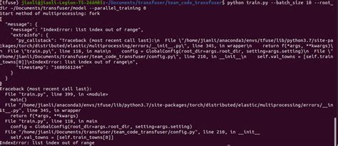 Indexerror During Training · Issue 152 · Autonomousvisiontransfuser