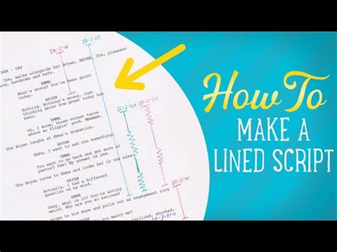 How To Line A Film Script — A Guide For Script Supervisors