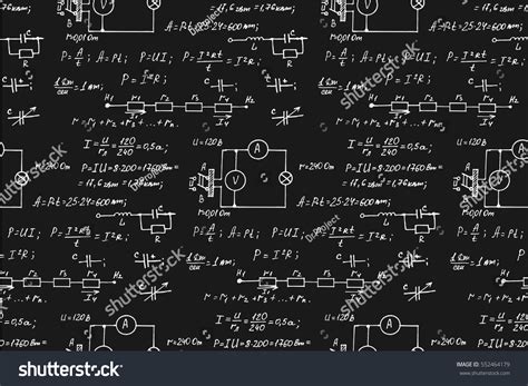 Physics Math Electronic Engineering Mathematics Equation เวกเตอรสตอก Shutterstock