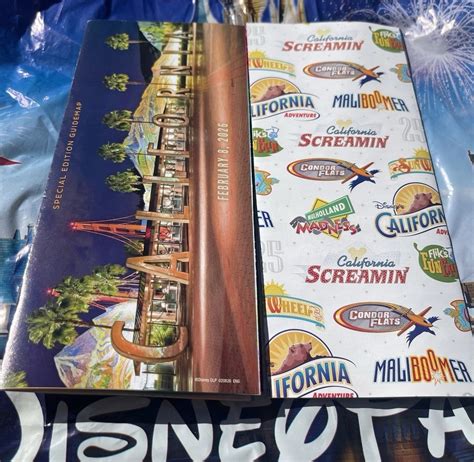 2026 Dca Disney California Adventure Special Edition Guide Map 25th