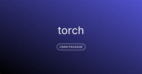 Torch Tensors And Neural Networks With Gpu Acceleration Cran E