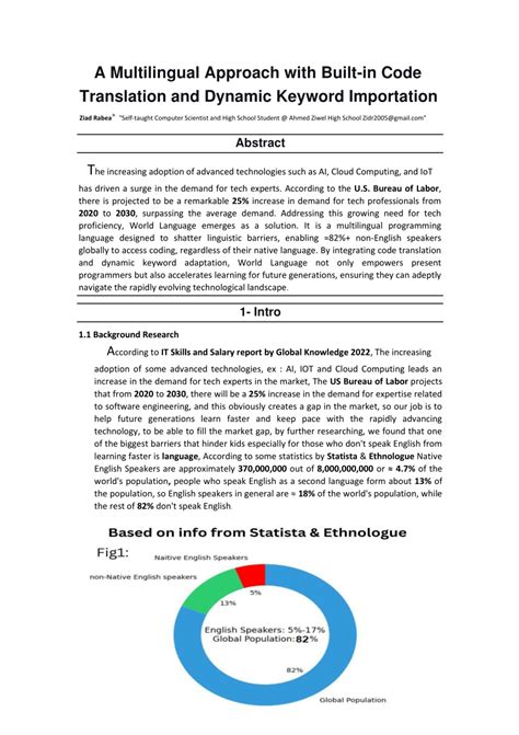 Pdf A Multilingual Approach With Built In Code Translation And Dynamic Keyword Importation