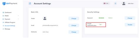 enable or disable your two factor authentication multi factor