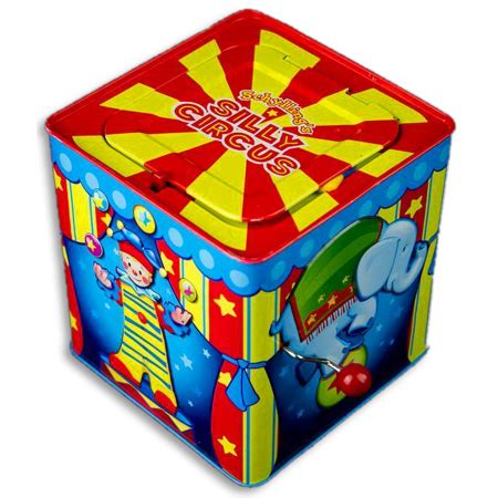 Tin Jack In The Box Musical Clown Traditional Toy At My Wooden Toys