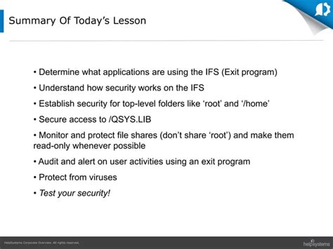 Getting Started With Ibm I Security Integrated File System Ifs Pdf