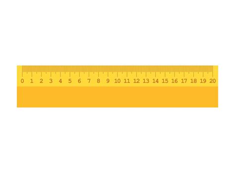 Metric Measurement Icon In Flat Style Measure Scale Illustration On Isolated Background Ruler