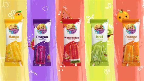 Fruits Popsicles Packaging Design Behance