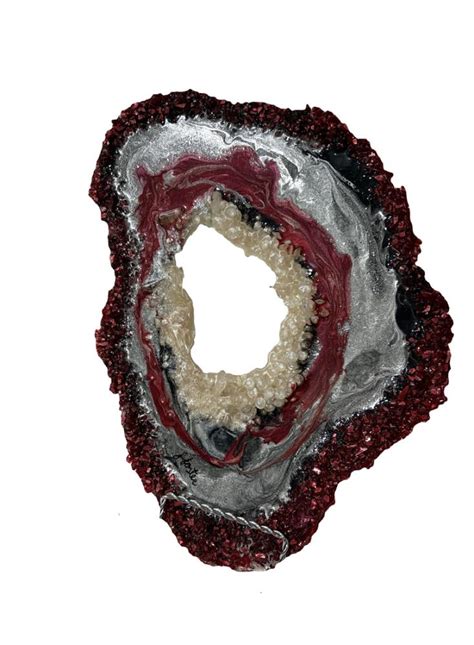 Ruby Freeform Geode Galveston Art League