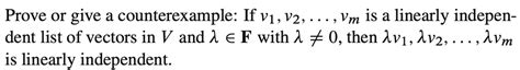 solved prove or give a counterexample if v1 v2 … vm is a