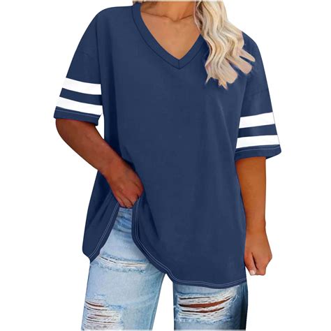 Atoysoy Womens Summer Plus Size Raglan Tops Fashion Workout Color