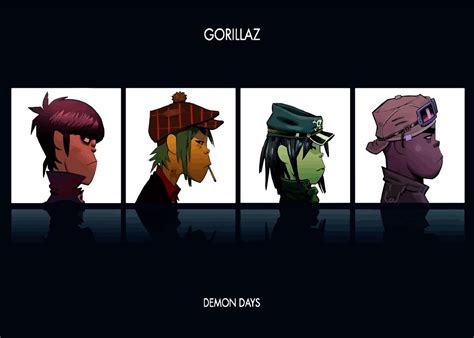 Gorillaz Demon Days Album Art Poster Picture Metal Print Paint By
