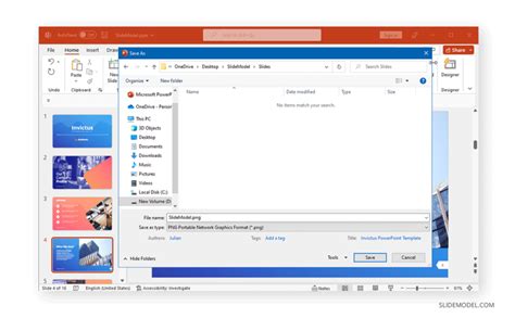06save Ppt As Image To A Selected Location Slidemodel