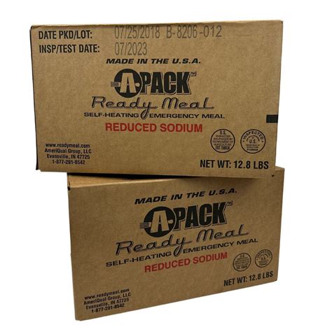Apack Mre Meal Ready To Eat Case 12 Alamo City Military Surplus