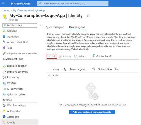 Authenticate Access And Connections With Managed Identities Azure Logic Apps Azure Docs