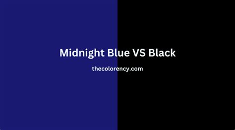 Midnight Blue Vs Black All Differences Explained The Color Ency