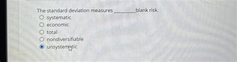 Solved The Standard Deviation Measures Qblank