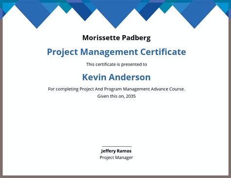 11 Free Project Certificate Templates Customize And Download