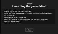 Unable To Locate The Java Runtime Java Edition Support Support Minecraft Forum
